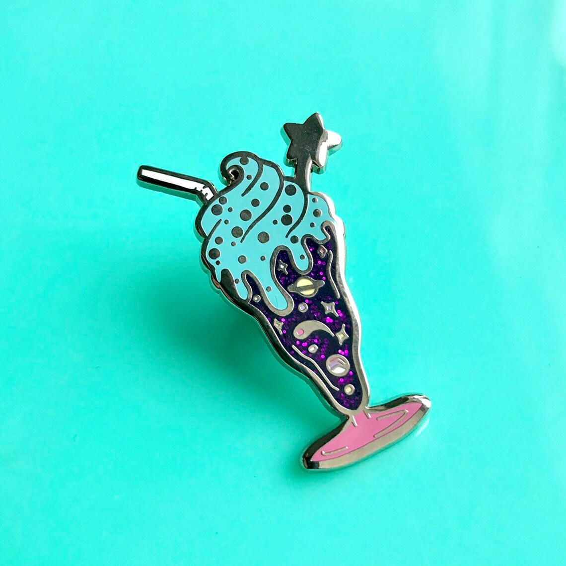 Galaxy Milkshake Pin - Etsy