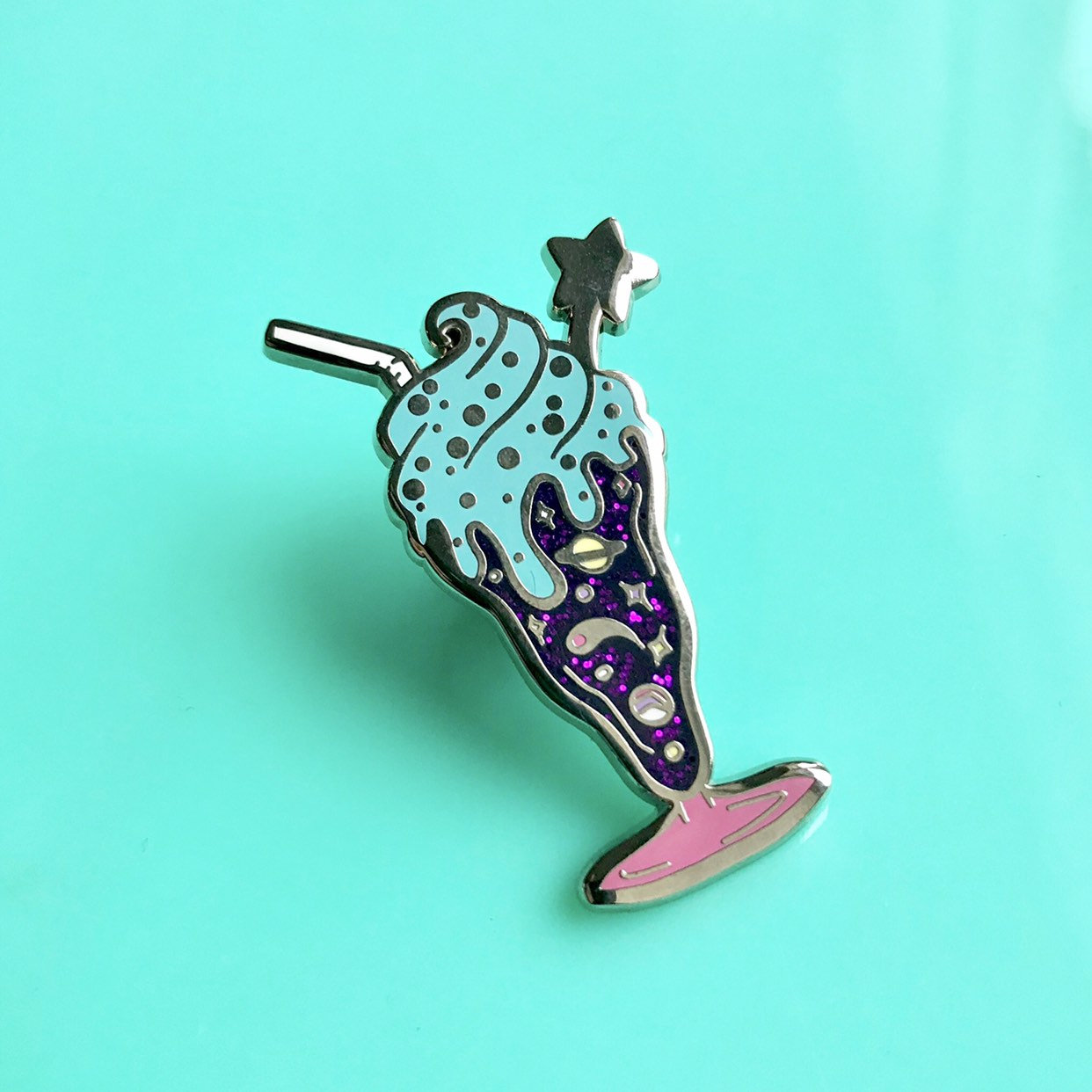 Galaxy Milkshake Pin - Etsy