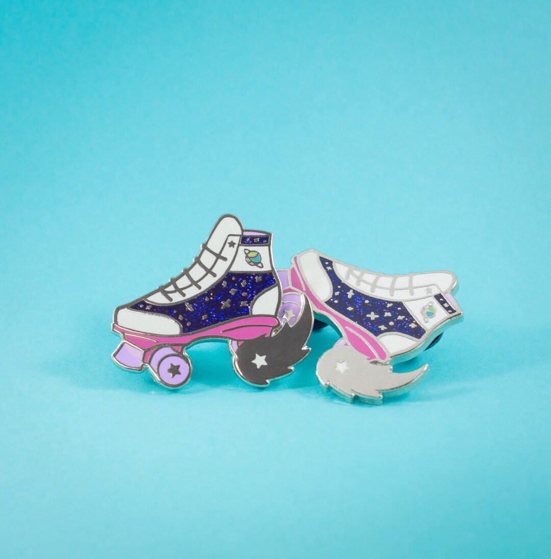 PAIR of GALAXY SKATE Pins! - Etsy