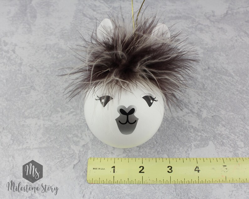 Llama Ornaments Alpaca Personalized Christmas Balls Lama - Etsy