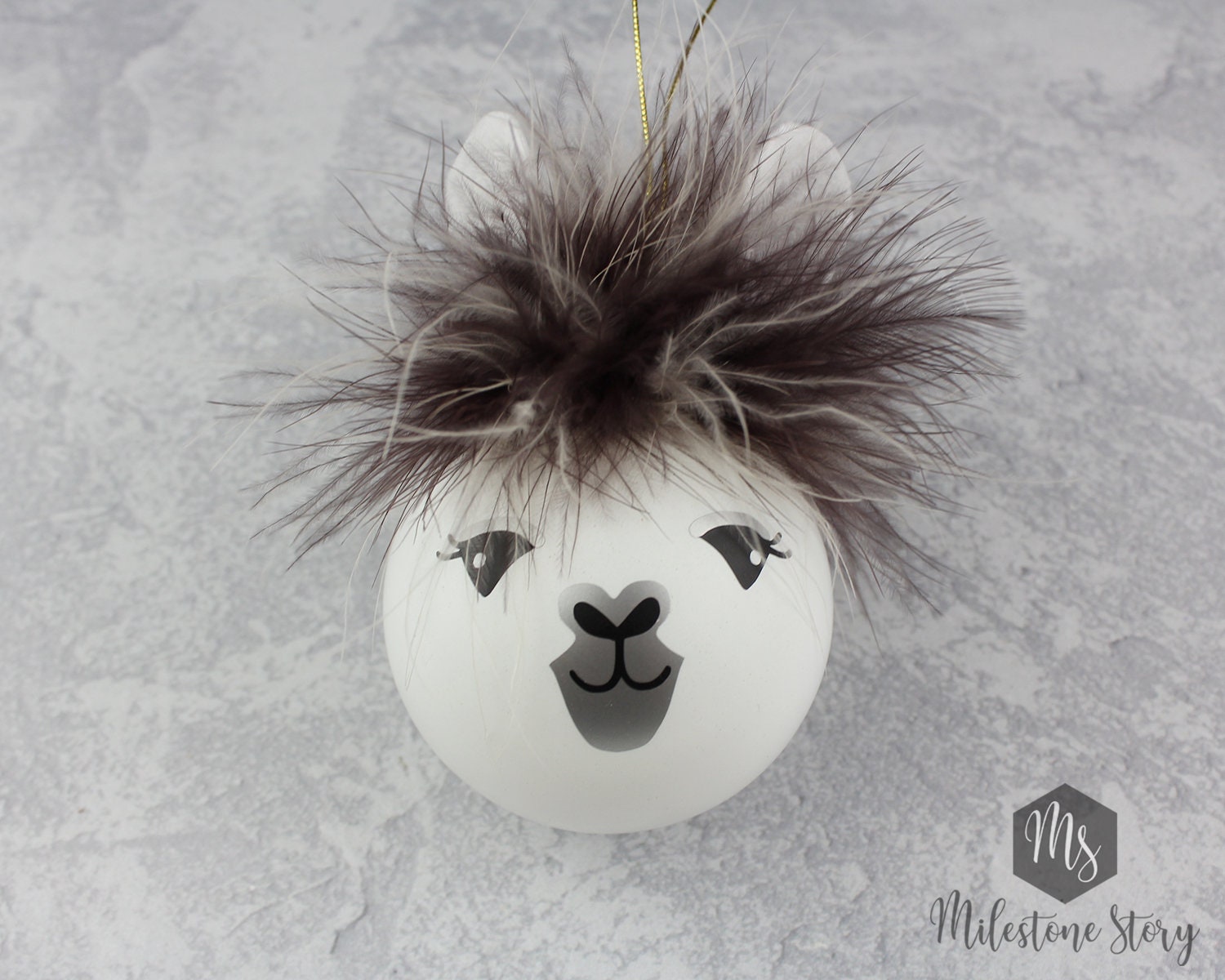 Llama Ornaments Alpaca Personalized Christmas Balls Lama | Etsy