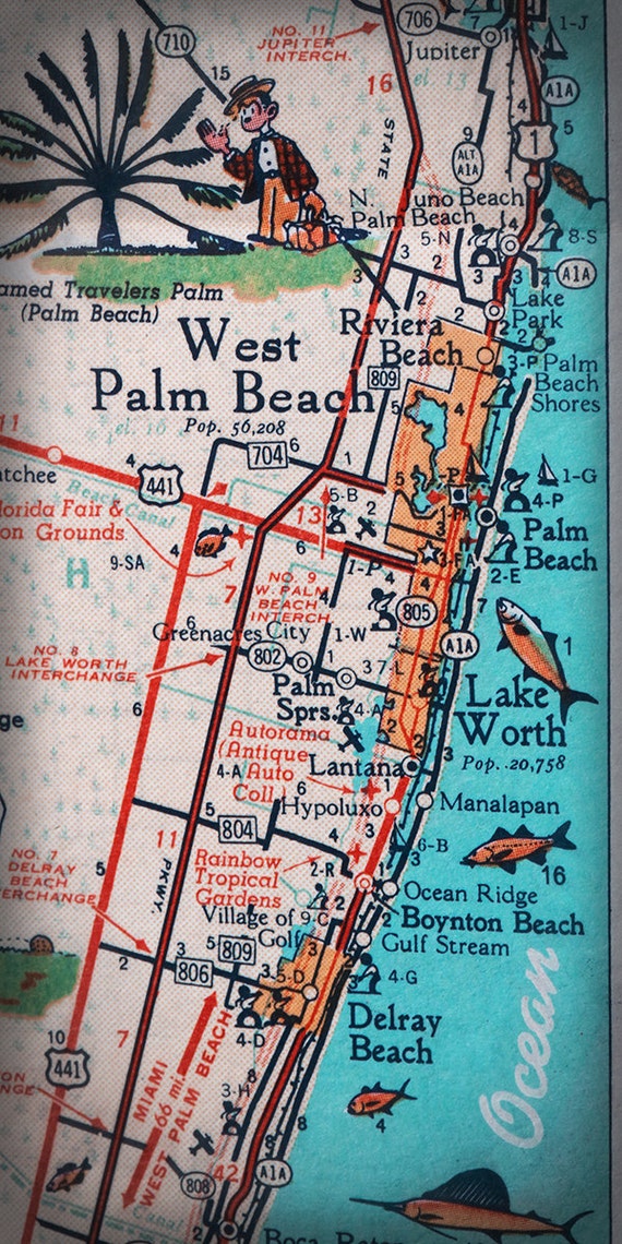 Lake Worth Beach Florida Map