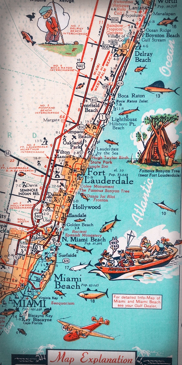 Fort Lauderdale Beach Map A Detailed Street Map Of Fort Lauderdale