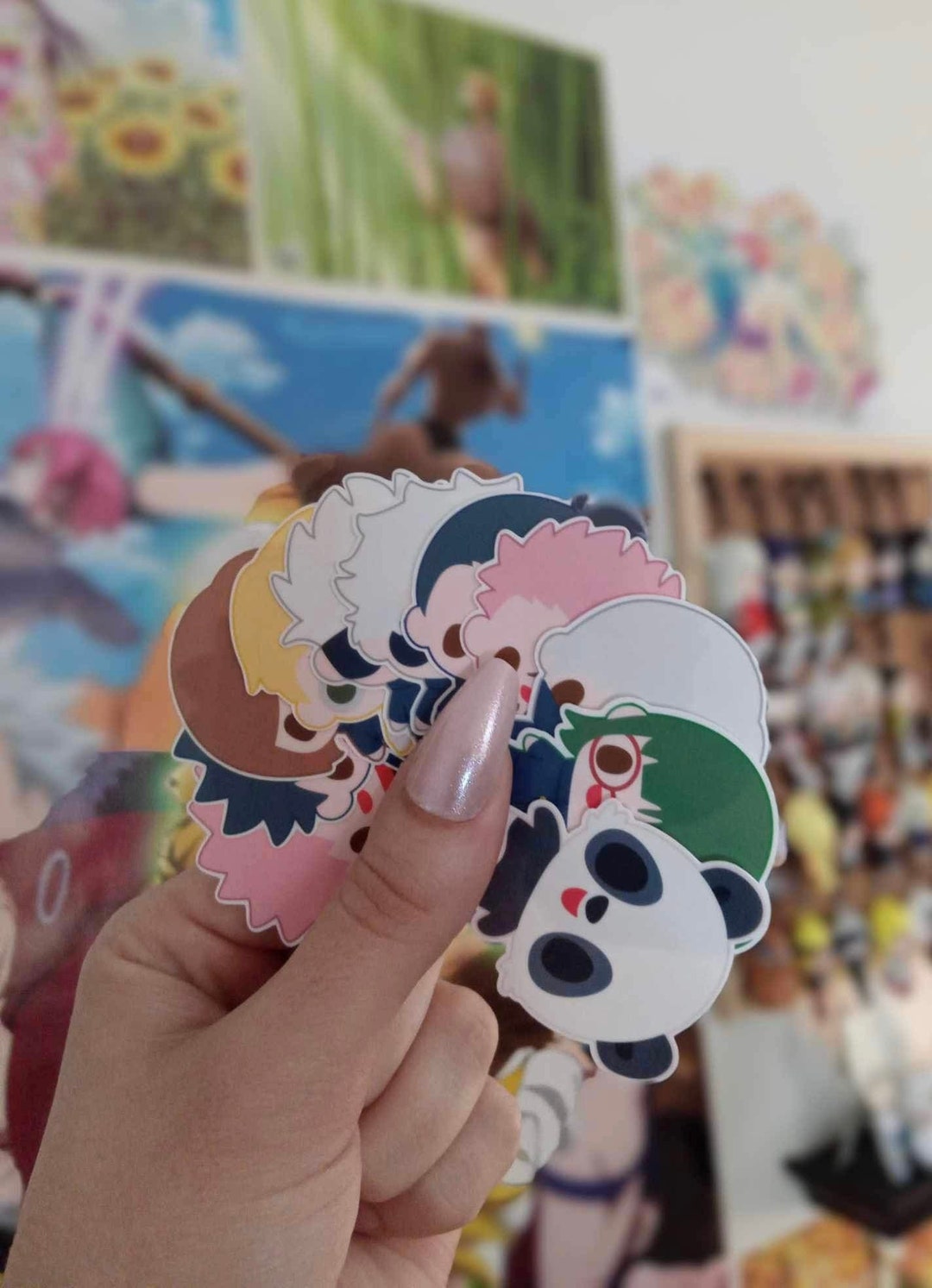 Curse Fighter Anime Laminated Stickers - Etsy