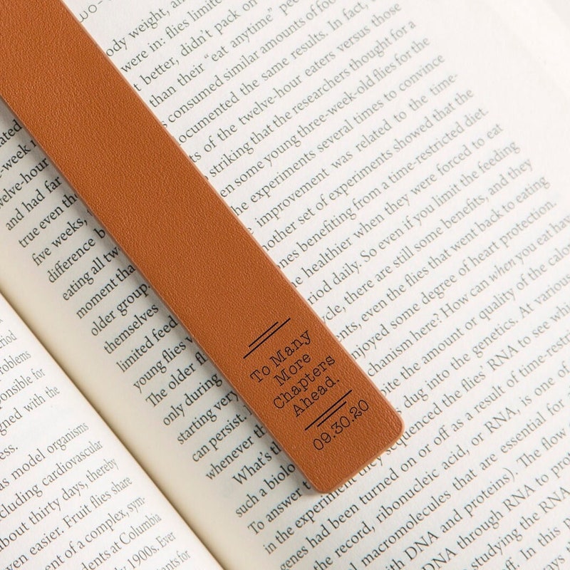 Leather Bookmark - Etsy