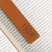 Engraved Leather Bookmark, Handwritten Note Bookmark Leather 3rd ...