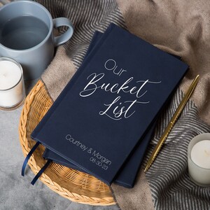 Bucket List 2 Lined Notebook - Personalized Travel Gift Hardcover ...