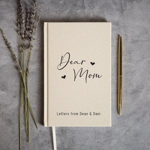 Dear Mom Lined Notebook - Hard Cover Letters Journal Mom Wife ...