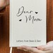 Dear Mom Lined Notebook Hard Cover Letters Journal Mom Wife - Etsy