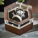 Hexagon Double Flip Ring Box With Clear Acrylic Lid Wedding Ring Bearer ...