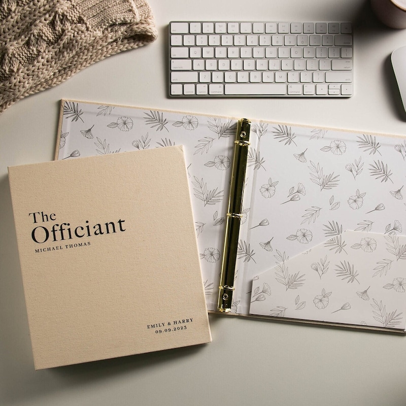 Wedding Officiant Binder - Etsy