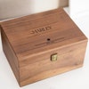 Travel Memory Box Engraved Wood Keepsake Box for Photos Letters Tickets ...