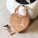 Engraved Heart Love Lock With Key Travel Bridge Love Locks - Etsy