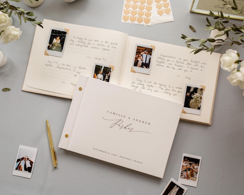 Luxe Photo Guest Book (G4) - 11.5 X 8.5 Diy Custom Wedding Instax ...