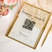Gold Glass Scan to Bless QR Sign - Scannable Acrylic Sign, Wedding ...