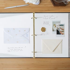 Wedding 3 Ring Linen Binder (design 2) - Personalized Refillable Blank ...