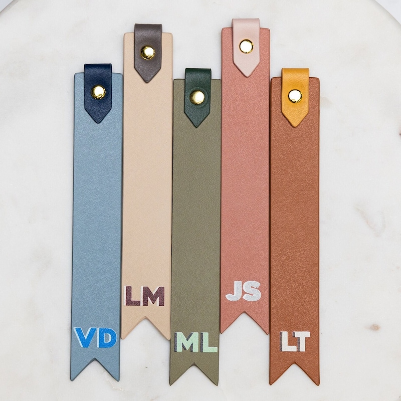 Monogrammed Bookmark - Etsy