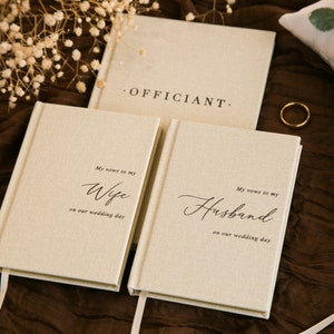 Embossed Vow Books & Officiant Book Set of 3 Books (ready to Ship ...