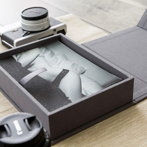 5x7 Boudoir Linen Photo Box Photography Print Storage - Etsy