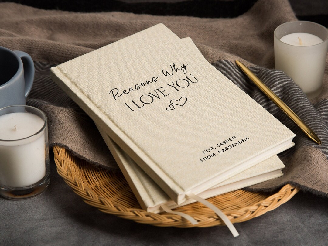 Reasons Why I Love You Lined Notebook - Hard Cover Journal for Husband ...