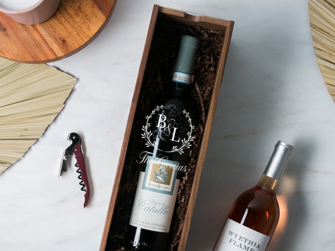 Acrylic Lid Wine Box (design 6) - Personalized Custom Champagne Display ...