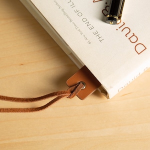Engraved Leather Bookmark, Handwritten Note Bookmark Leather 3rd ...