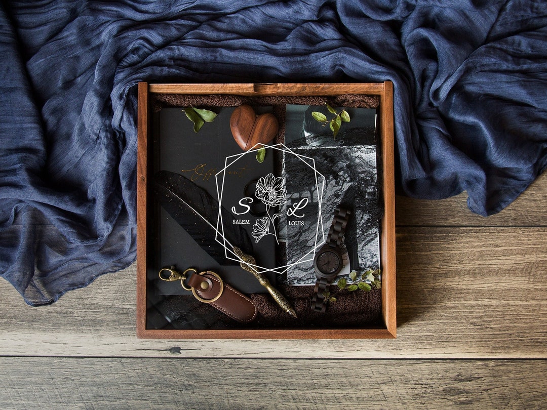 Acrylic Lid Memory Box Clear Lid Adventure Keepsake Storage - Etsy