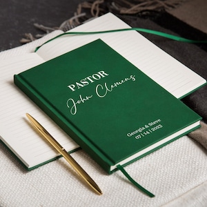 Pastor Lined Notebook - Custom Gift for Pastor, Christian Gifts ...