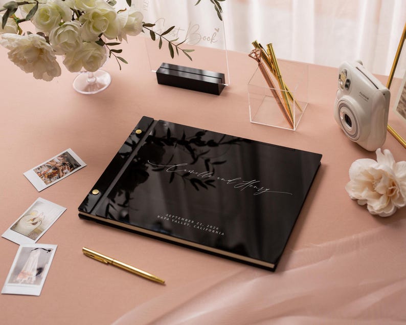 Luxe Photo Guest Book (G1) - Diy Custom Wedding Instax Polaroid Instant ...