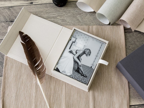 5x7 Boudoir Linen Photo Box Photography Print Storage - Etsy