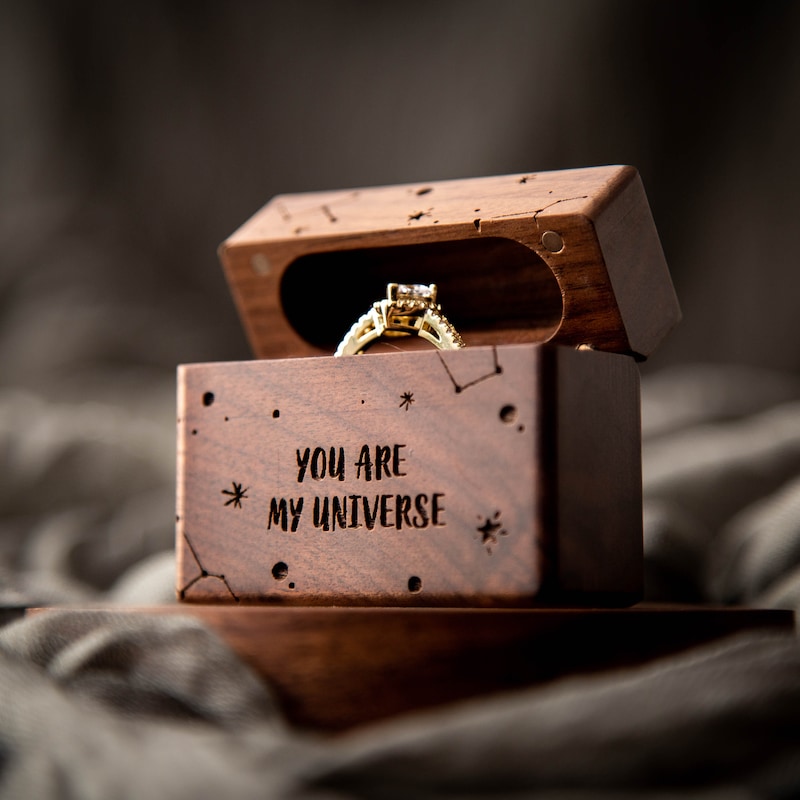 Stars Engagement Ring Box - Etsy