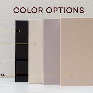 Officiant 3 Ring Linen Binder Refilable DIY Blank Binder, Thank You ...