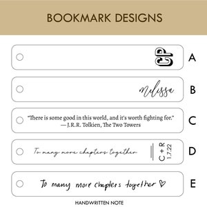 Engraved Leather Bookmark, Custom Favorite Quote Bookmark, Leather ...