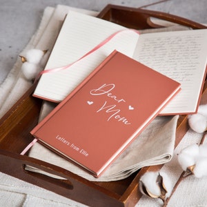 Dear Mom Lined Notebook - Hard Cover Letters Journal Mom Wife ...