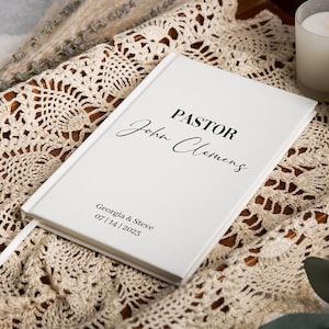 Pastor Lined Notebook - Custom Gift for Pastor, Christian Gifts ...