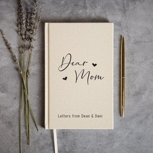 Dear Mom Lined Notebook Hard Cover Letters Journal Mom Wife - Etsy