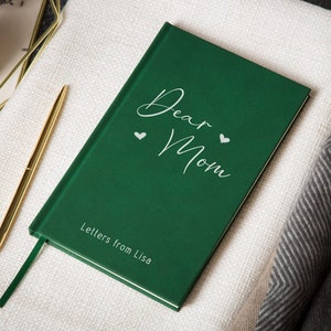 Dear Mom Lined Notebook - Hard Cover Letters Journal Mom Wife ...