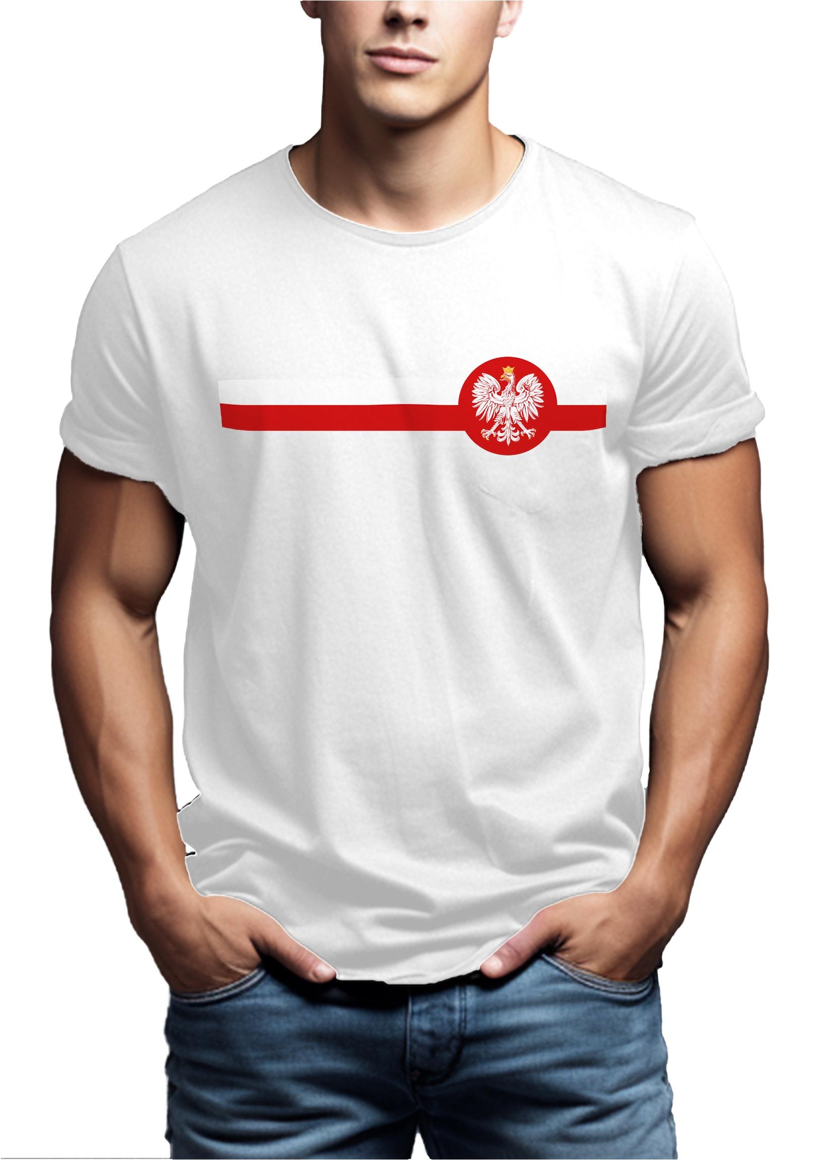 Men's T-shirt With Poland Logo - Football Jersey With Polish Flag ...