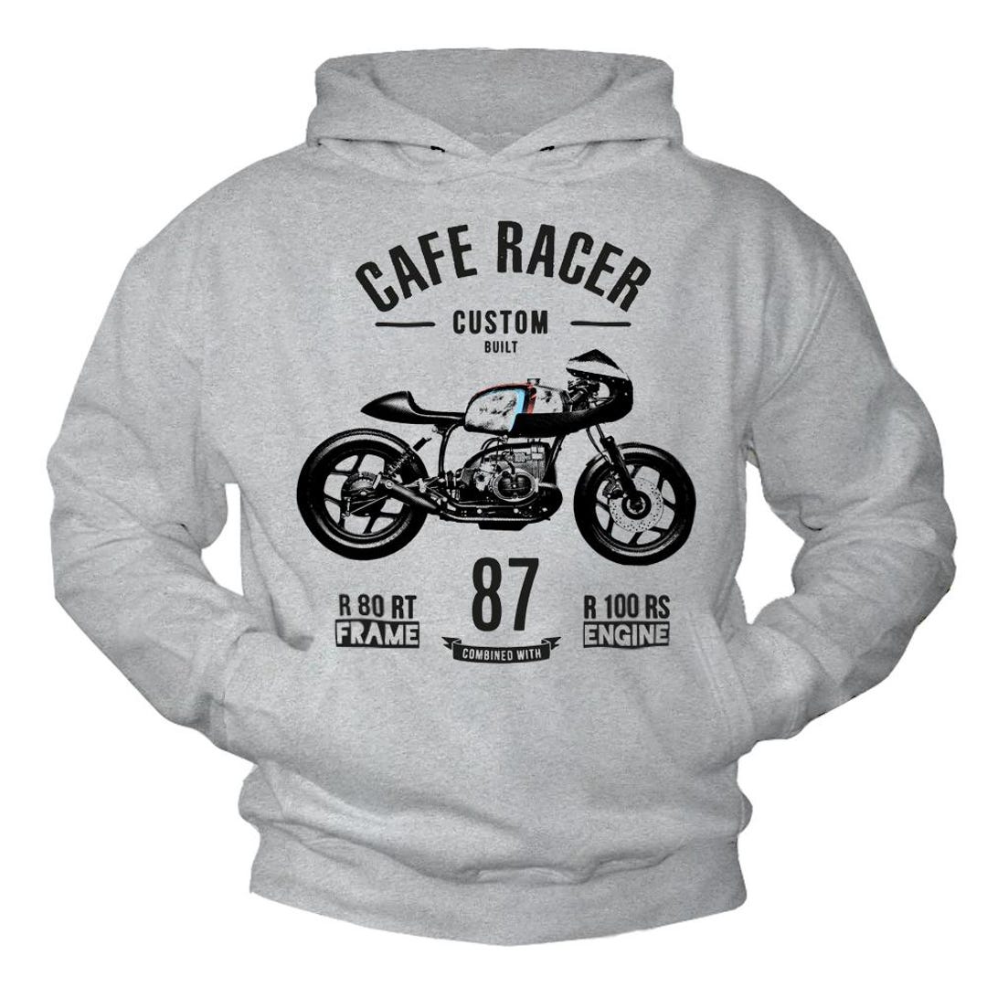 Men’s Motorcycle Hoodie With Hood, Cafe Racer Sweatshirt, Biker Gifts ...