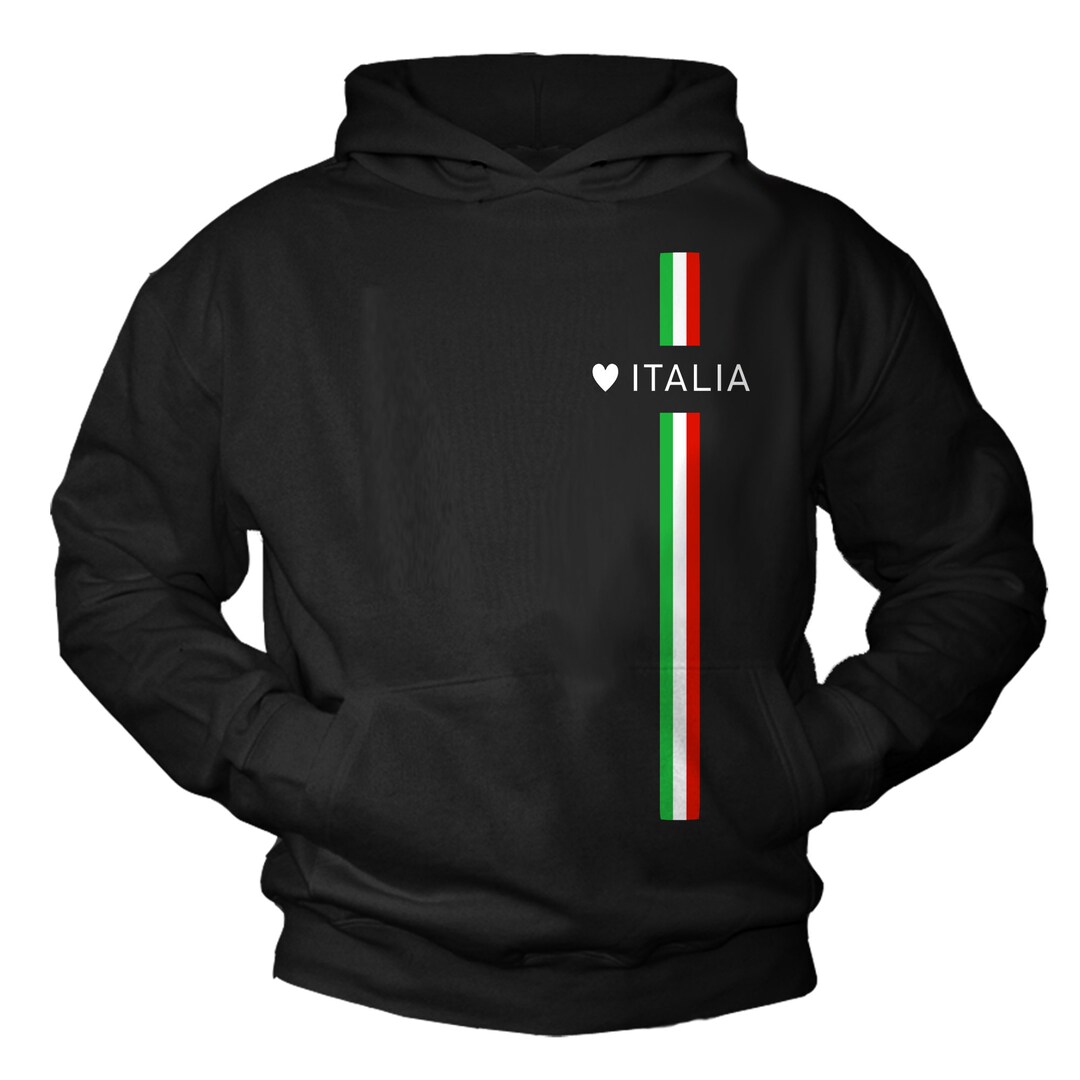 Hoodie Men Italy Flag Heart Italia Sweatshirt Italy Pullover With Hood ...