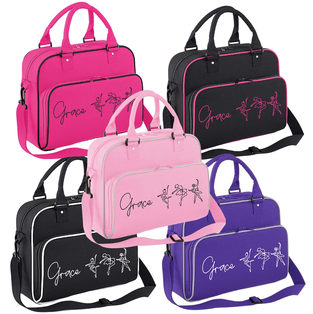 Personalised Ballerina Line Art Dance Backpack Customised 13 Colours ...