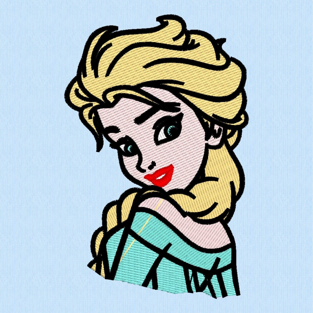 Frozen Queen Elsa Digital Embroidery Design File for Brother, Pfaff ...