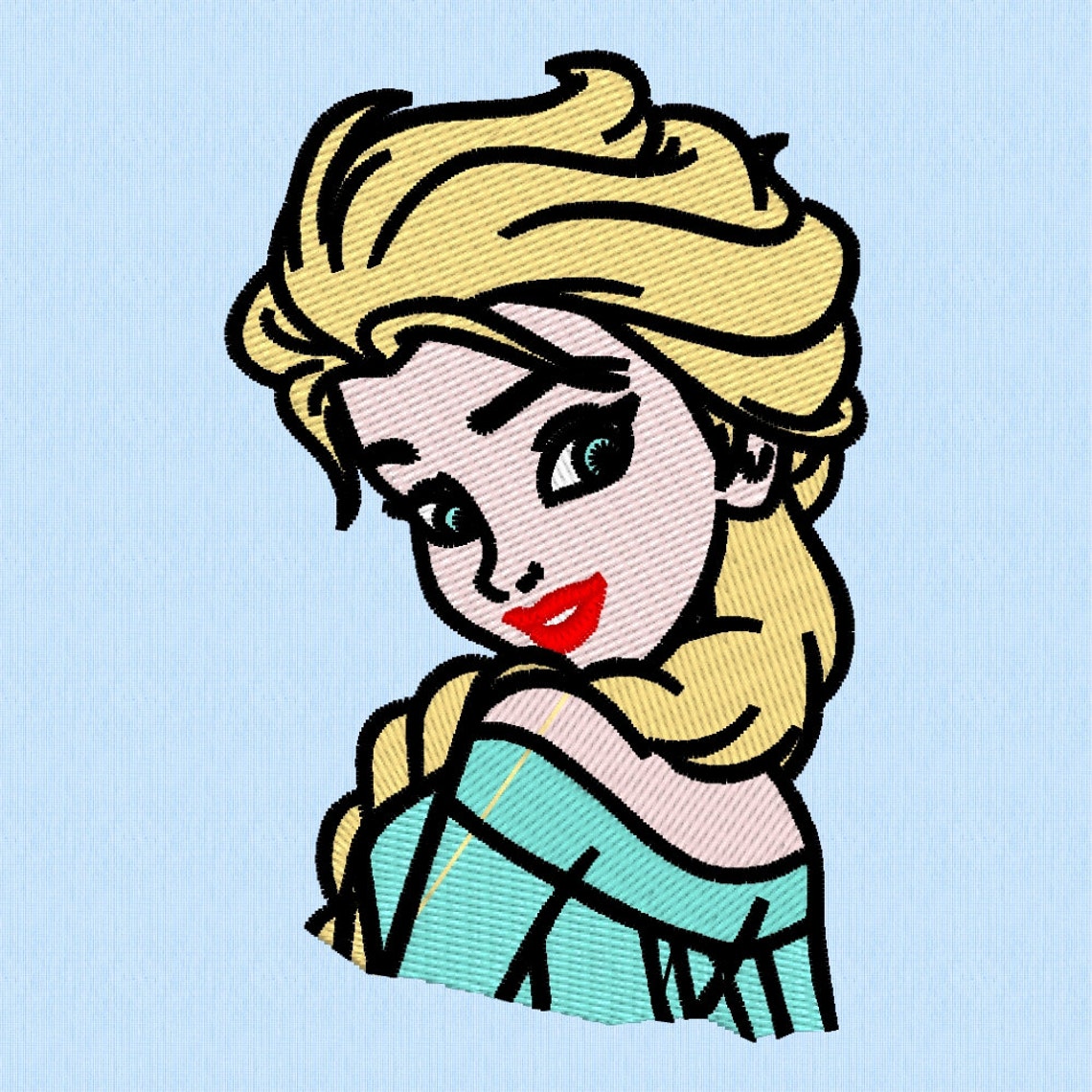 Frozen Queen Elsa Digital Embroidery Design File for Brother, Pfaff ...