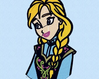 Frozen Queen Elsa Digital Embroidery Design File for Brother, Pfaff ...