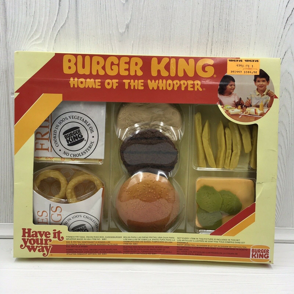1987 Burger King Kids Children's Play Food Set Toy Onion | Etsy
