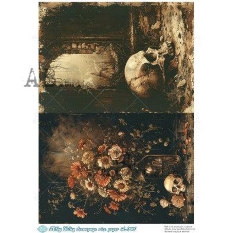 Skull Decoupage - Etsy