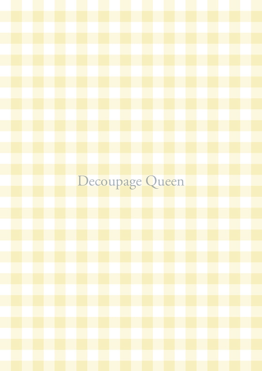 Yellow Gingham A3 or A4 Rice Paper Paper for Decoupage Decoupage Queen ...