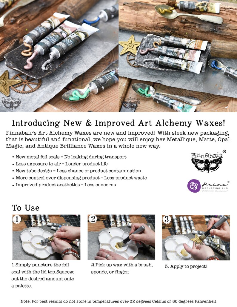 Element Decor Wax Paste 1.69oz Tube - Redesign With Prima - Etsy