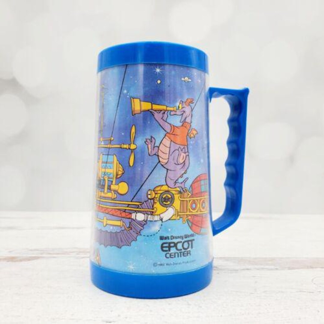 Vintage 1982 Walt Disney Epcot Center "figment" Blue Plastic Mug - Etsy