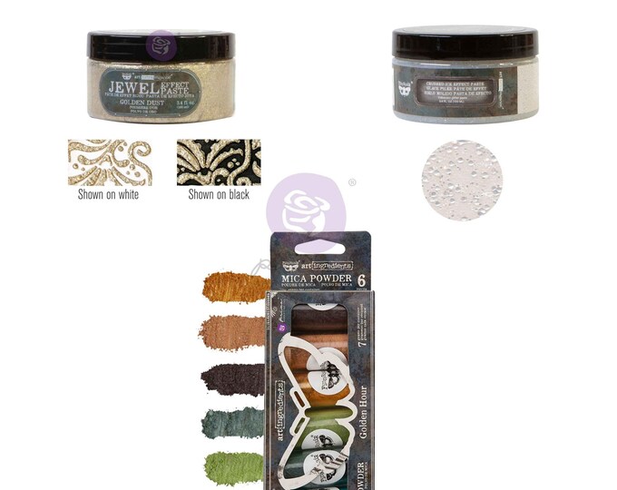 Time Traveler Effect Set | Finnabair | Mica Powder Pigments, Gold ...